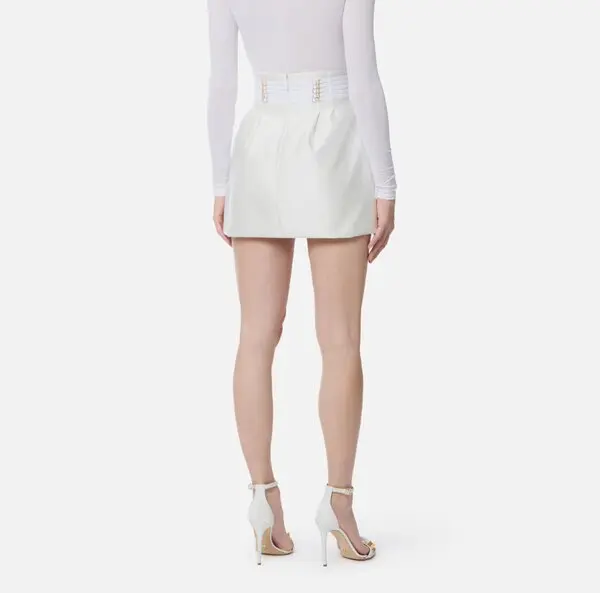 Elisabetta Franchi Elastic-strap Mini Skirt