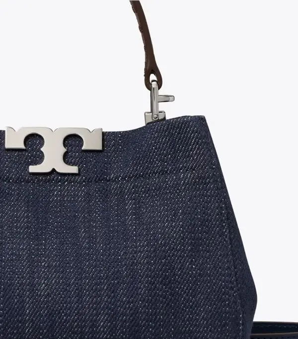 Tory Burch Mini Eleanor Denim Satchel