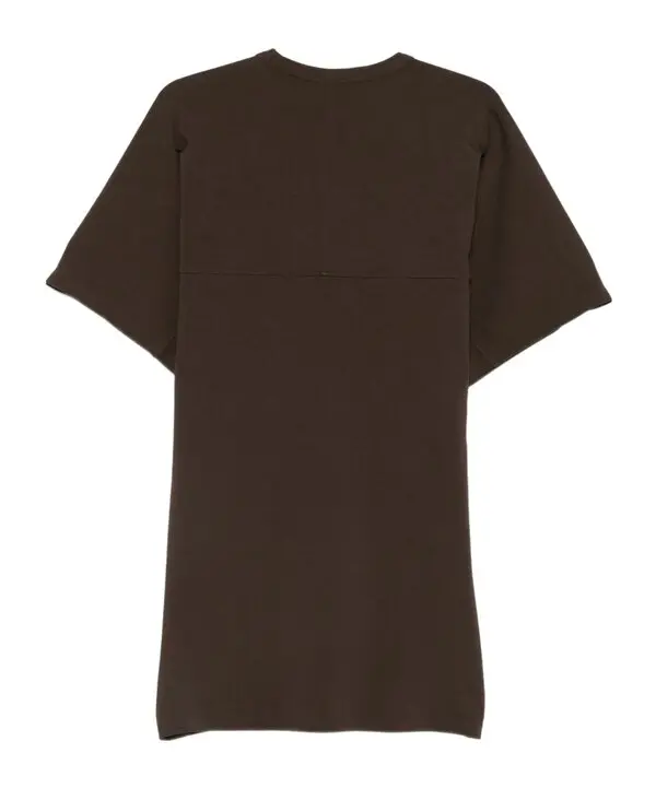 Closed Short-sleeve Panelled Dress