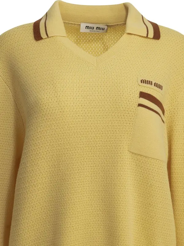 Miu Miu Polo Shirt With Logo