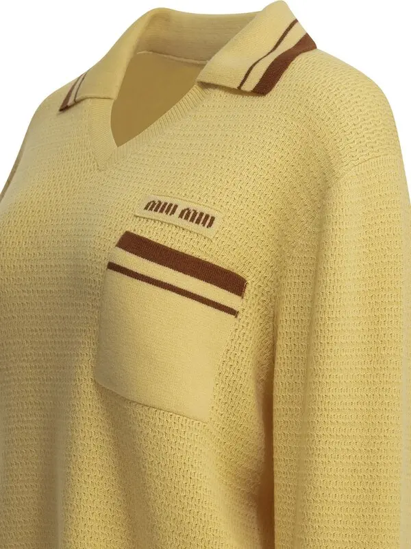 Miu Miu Polo Shirt With Logo