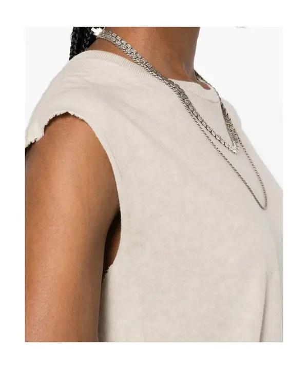R13 Acid-wash Sleeveless T-shirt