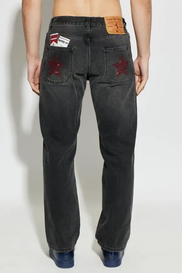 CARNE BOLLENTE Embellished Star Jeans