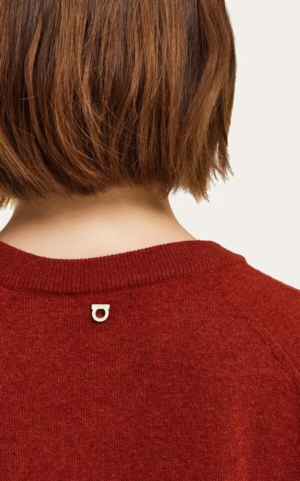 FERRAGAMO Leather-detailed Wool-cashmere Sweater