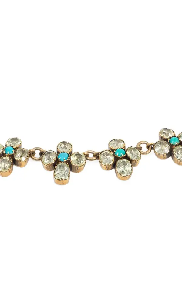 Kentshire Antique Chrysoberyl And Turquoise Necklace
