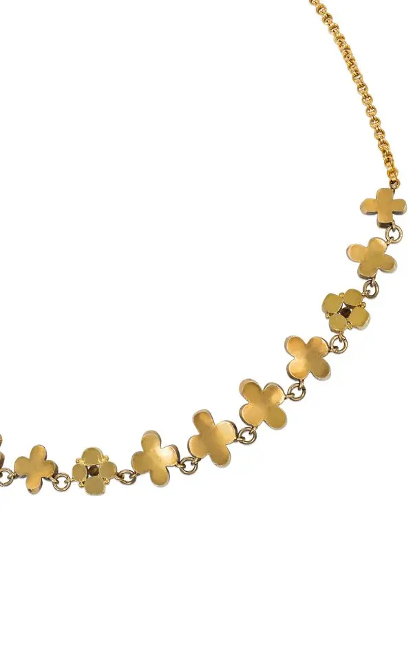 Kentshire Antique Chrysoberyl And Turquoise Necklace