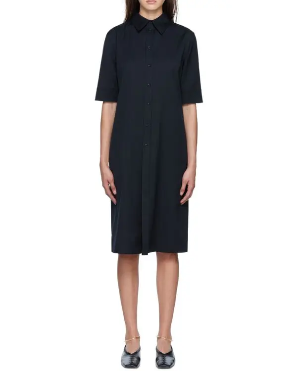 JIL SANDER Gabardine Wool Shirt