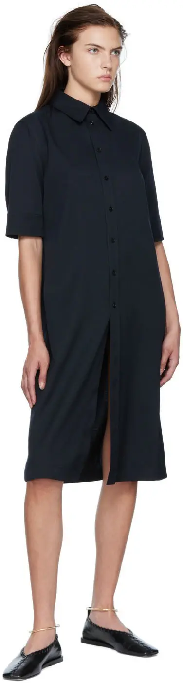 JIL SANDER Gabardine Wool Shirt