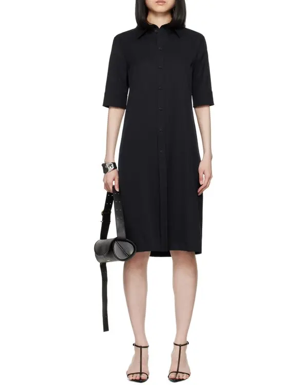 JIL SANDER Gabardine Wool Shirt