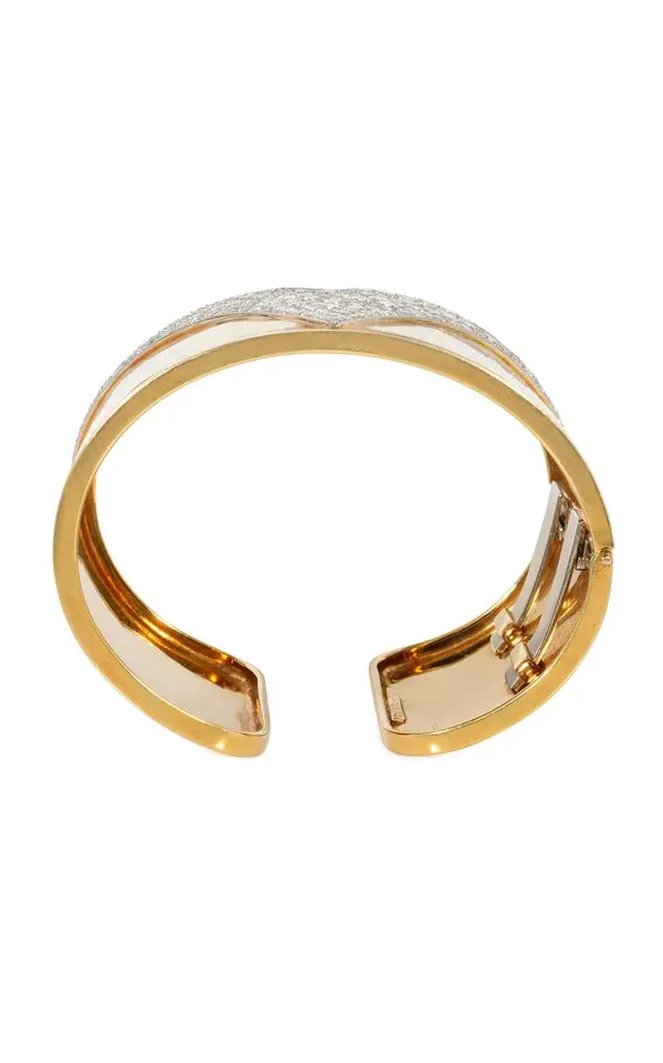 Kentshire Cartier And Diamond Chevron Cuff