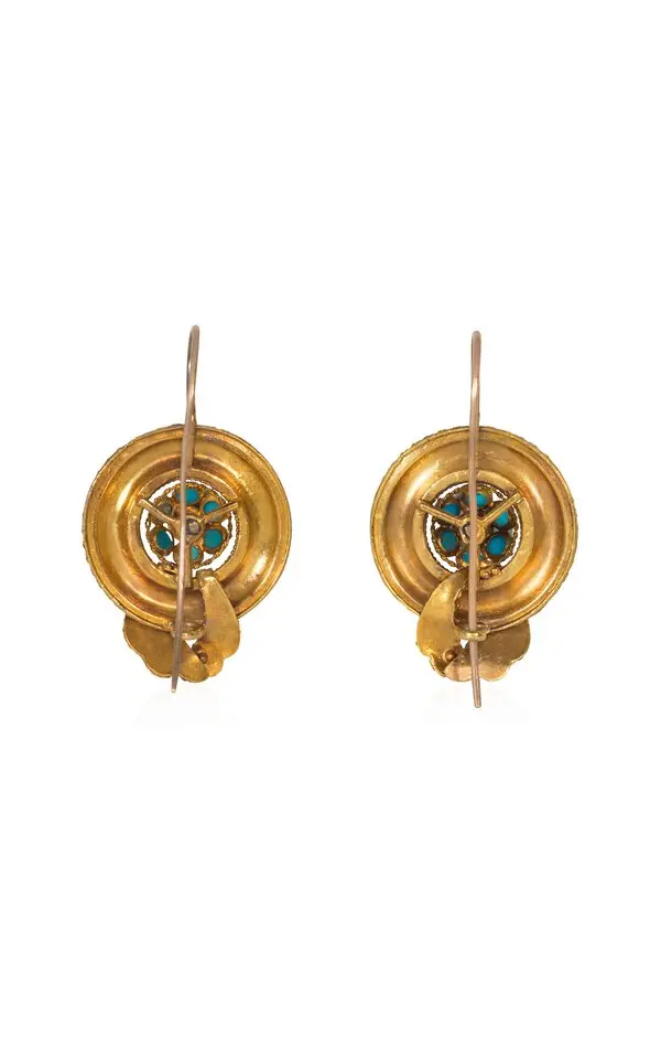 Kentshire Victorian Turquoise And Drop Earrings