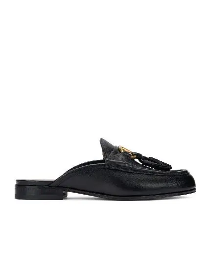 Valentino Garavani Tassel Detailed Slip-on Loafers - Black