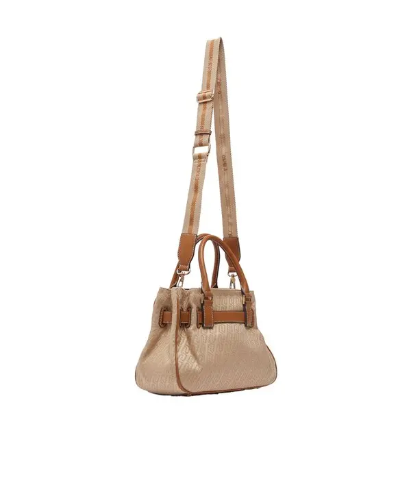 Liu Jo Jacquard Buckle Tote Bag
