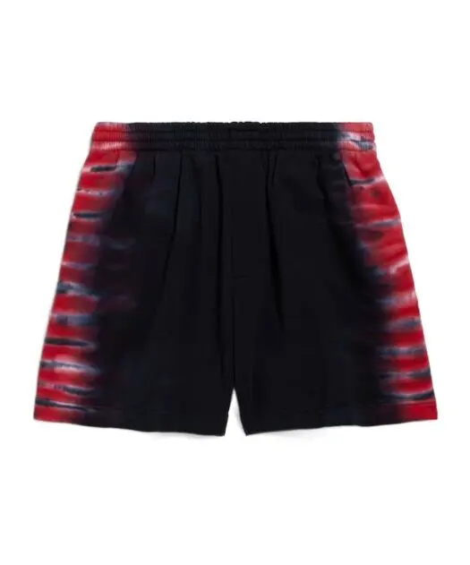Balenciaga Extreme Tie Dye Regular Fit Bermuda Shorts - Black