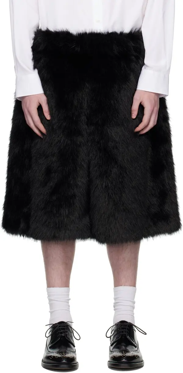 Simone Rocha Faux-fur Boxing Shorts