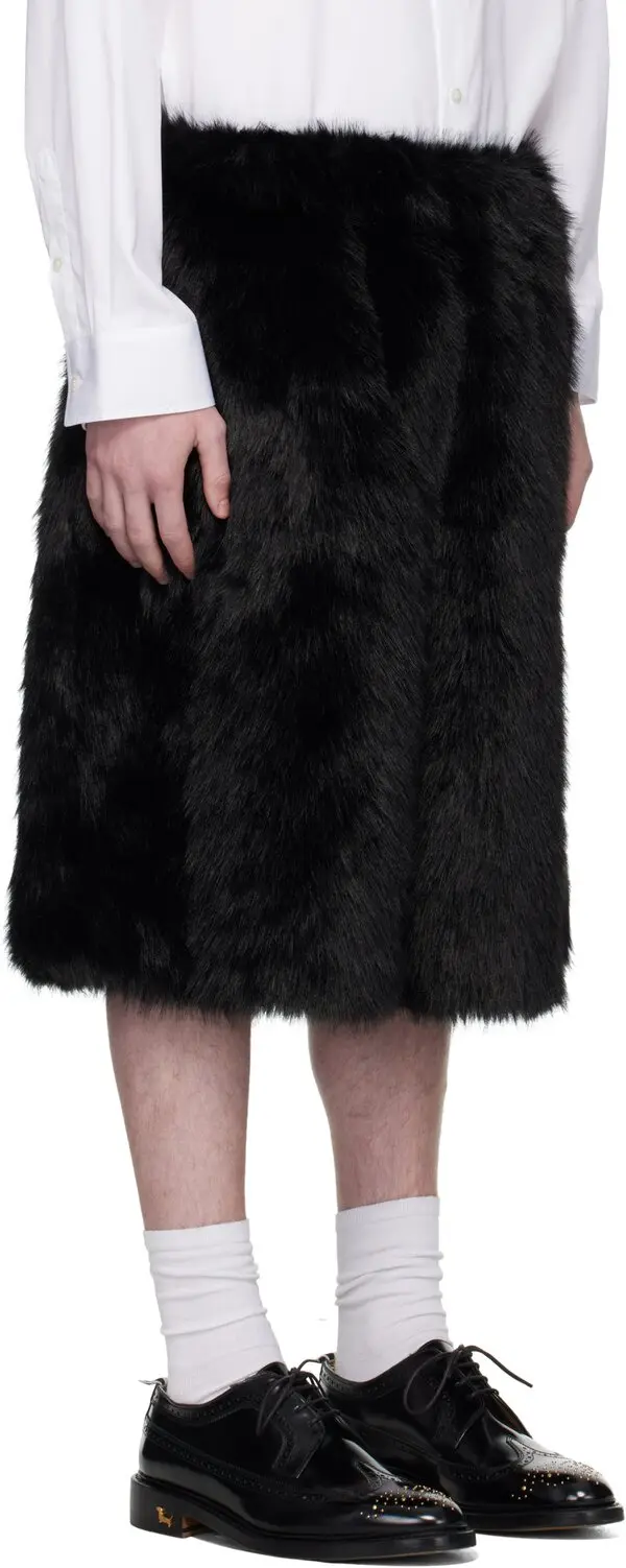 Simone Rocha Faux-fur Boxing Shorts