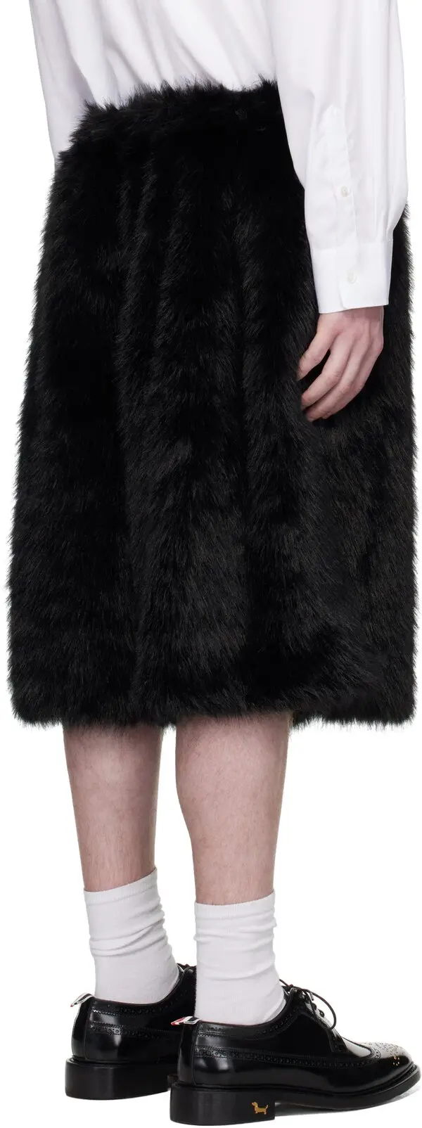 Simone Rocha Faux-fur Boxing Shorts