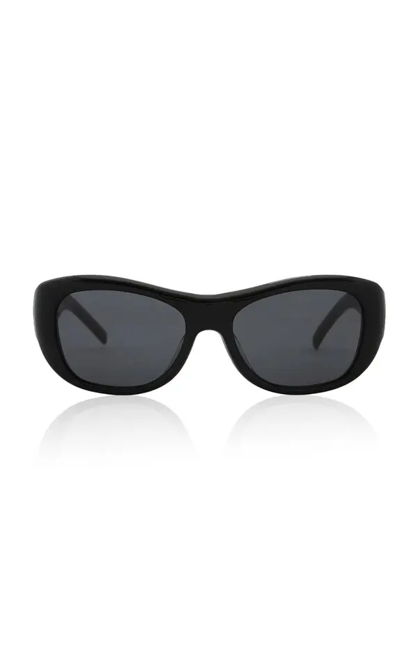 ST. AGNI 90s Square Sunglasses - Black