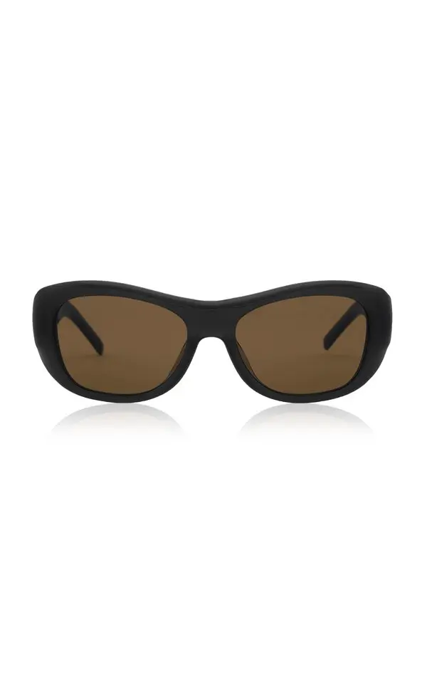 ST. AGNI Tortoiseshell Cat Eye Sunglasses - Black
