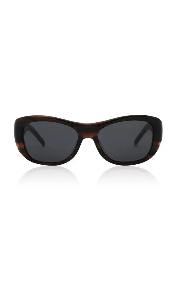 ST. AGNI 90s Square Sunglasses - Brown