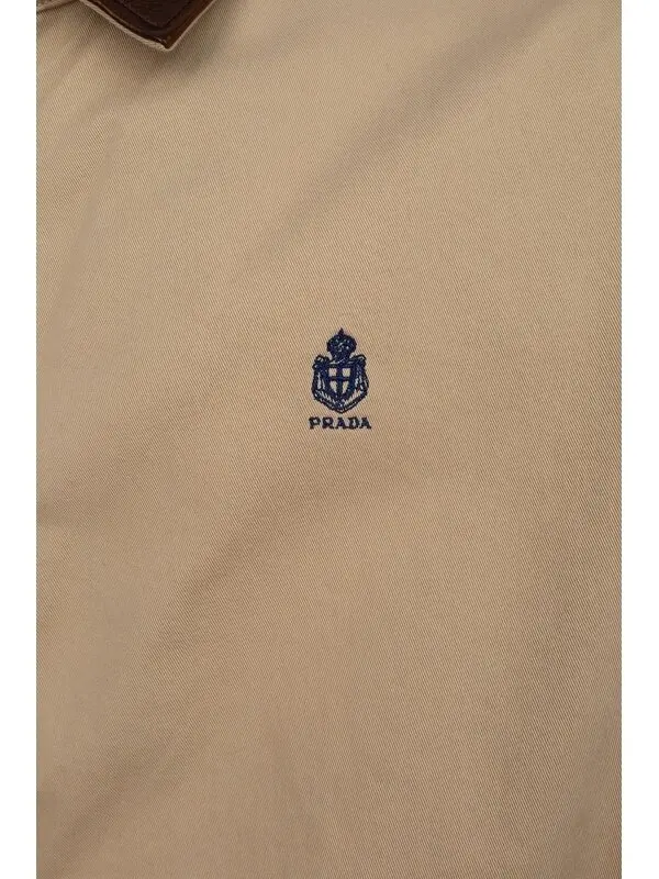 Prada Contrast Collar Jacket - Rope Ash