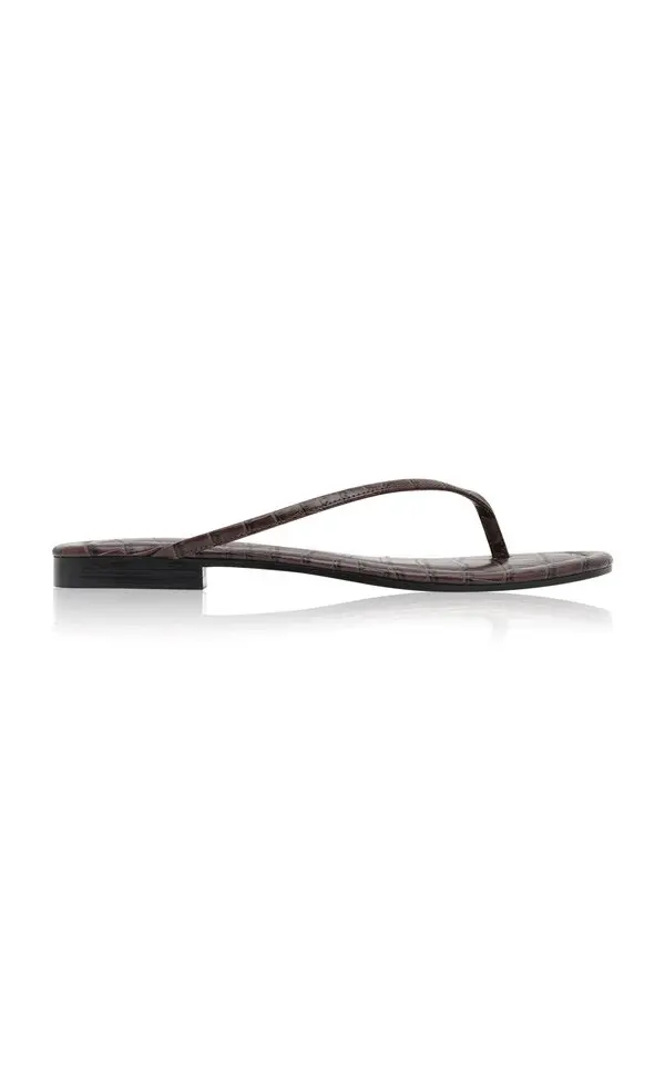 ST. AGNI Fine Flip Flop - Brown