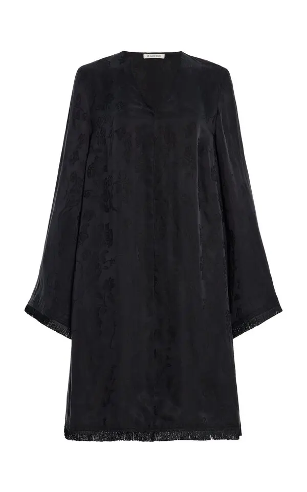 BY MALENE BIRGER Paulina Cupro-blend Tunic - Black