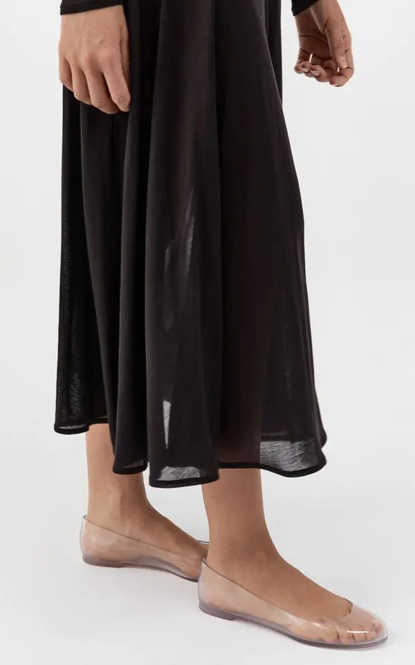 ST. AGNI Jelly Ballet Flat - Clear