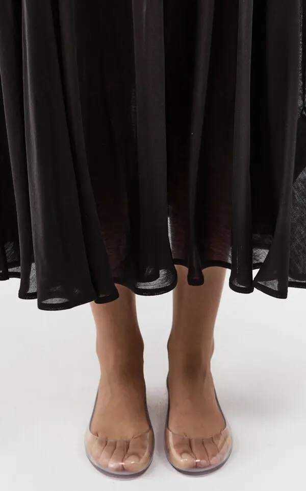 ST. AGNI Jelly Ballet Flat - Clear