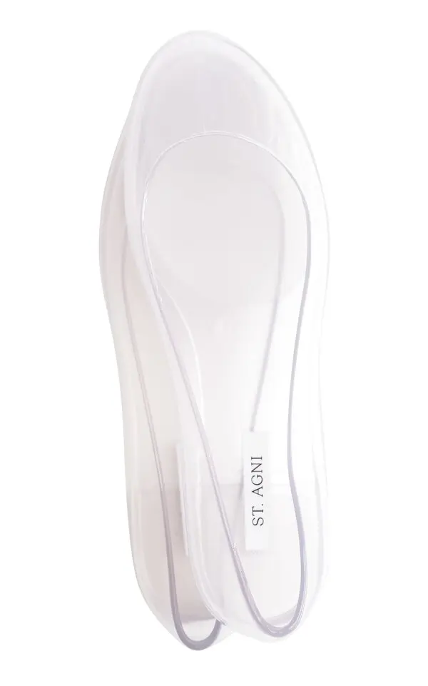 ST. AGNI Jelly Ballet Flat - Clear