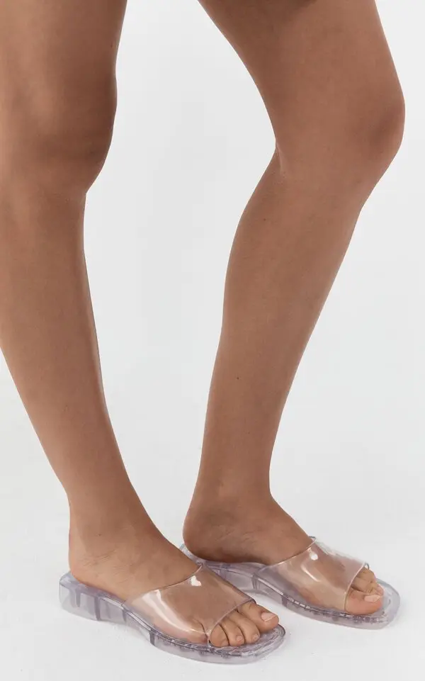 ST. AGNI Jelly Mule - Clear