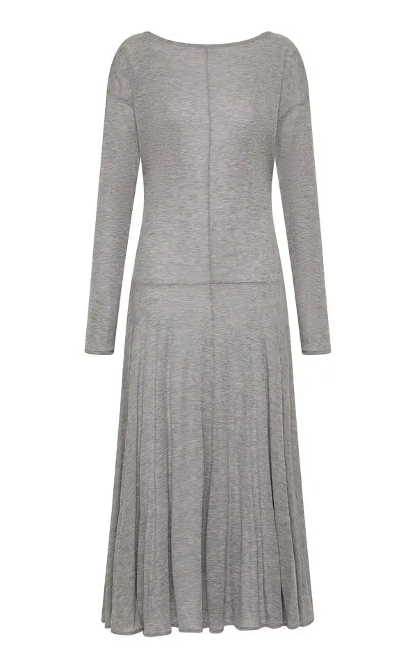 ST. AGNI Tissue Jersey Bateau Lyocell Dress