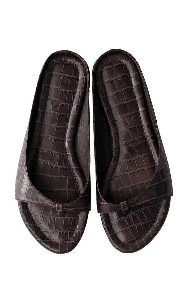 ST. AGNI 90's Round Toe Ballet Flat - Brown