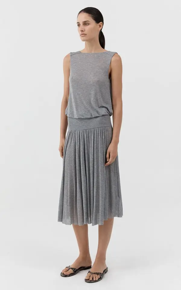 ST. AGNI Tissue Jersey Lyocell Skirt
