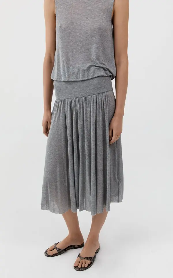 ST. AGNI Tissue Jersey Lyocell Skirt