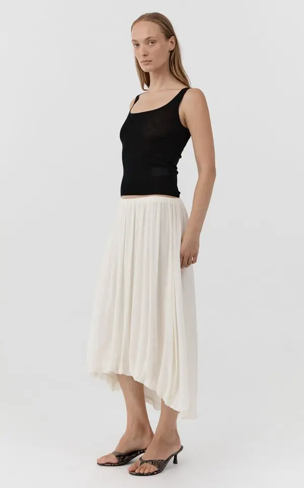 ST. AGNI Superfine Merino Wool Tank - Black