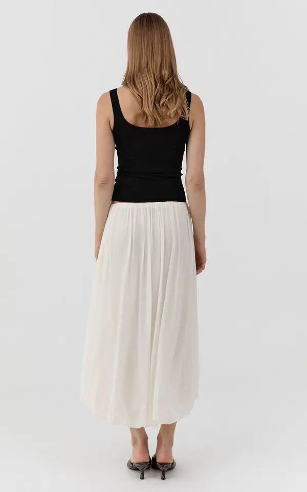 ST. AGNI Superfine Merino Wool Tank - Black