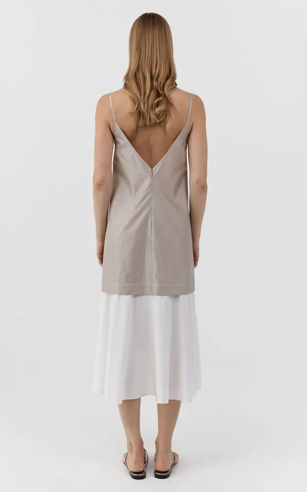ST. AGNI Paper Taffeta Silk Cotton Dress