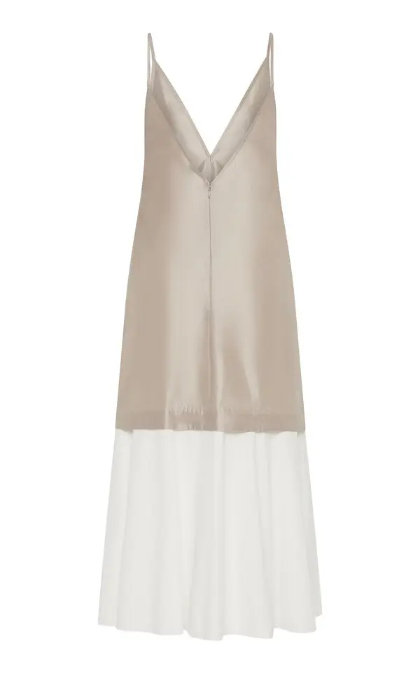 ST. AGNI Paper Taffeta Silk Cotton Dress