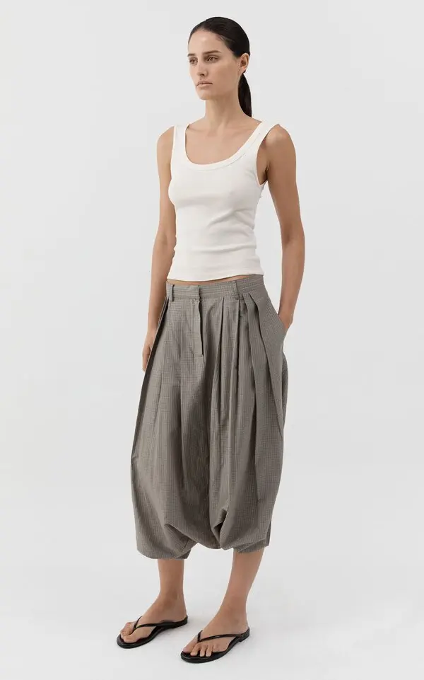 ST. AGNI Hybrid Balloon Linen Skirt