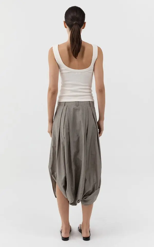 ST. AGNI Hybrid Balloon Linen Skirt