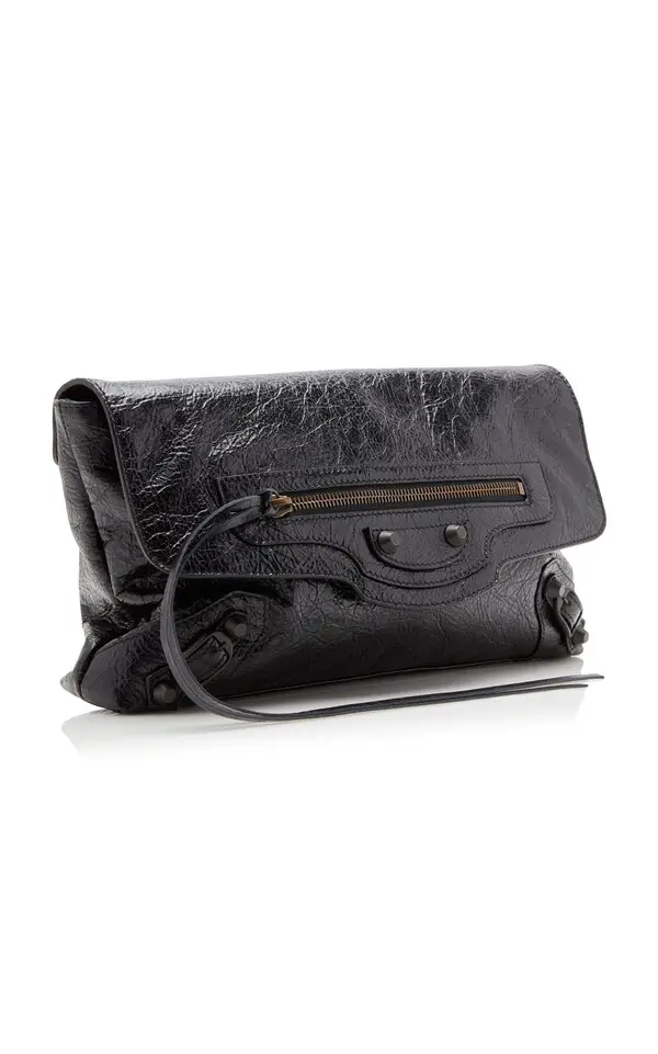Balenciaga Le City Small Leather Clutch