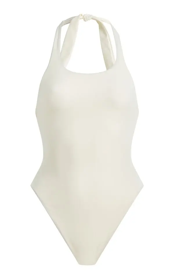 MARE PERPETUA Halterneck One-piece Swimsuit - White