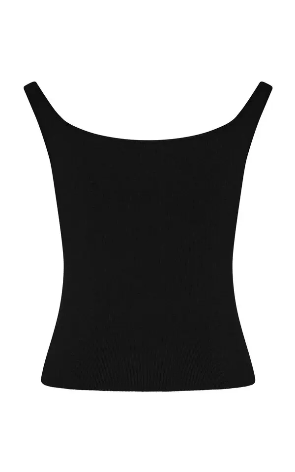 ST. AGNI Off Shoulder Knit Cotton Top