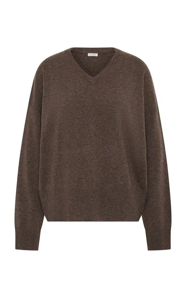ST. AGNI V Ribbed Cashmere Sweater - Brown
