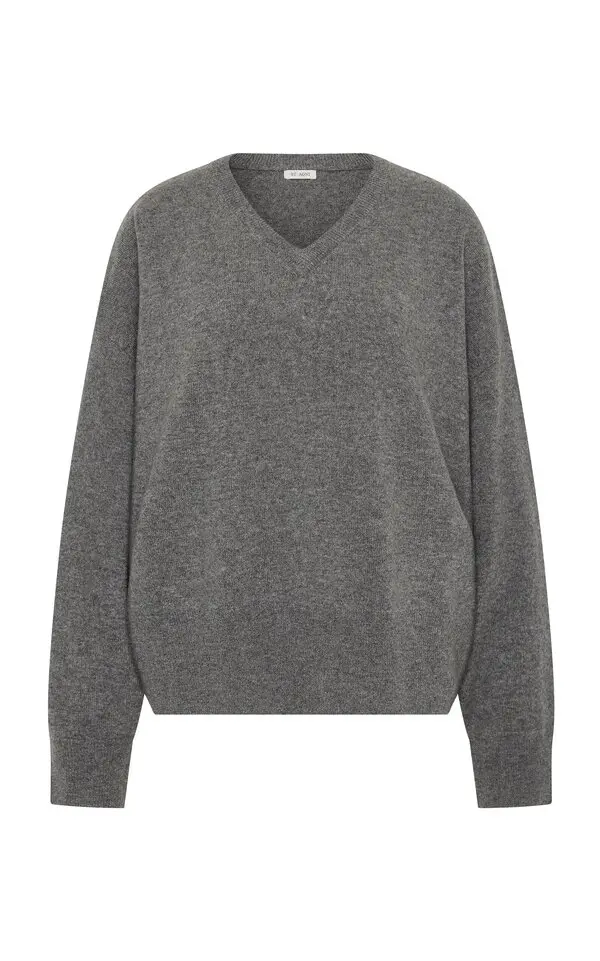 ST. AGNI V Ribbed Cashmere Sweater - Grey
