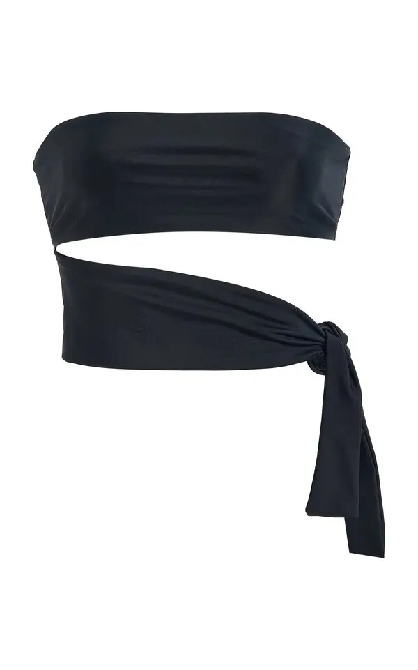 MARE PERPETUA Bikini Tie Top - Black