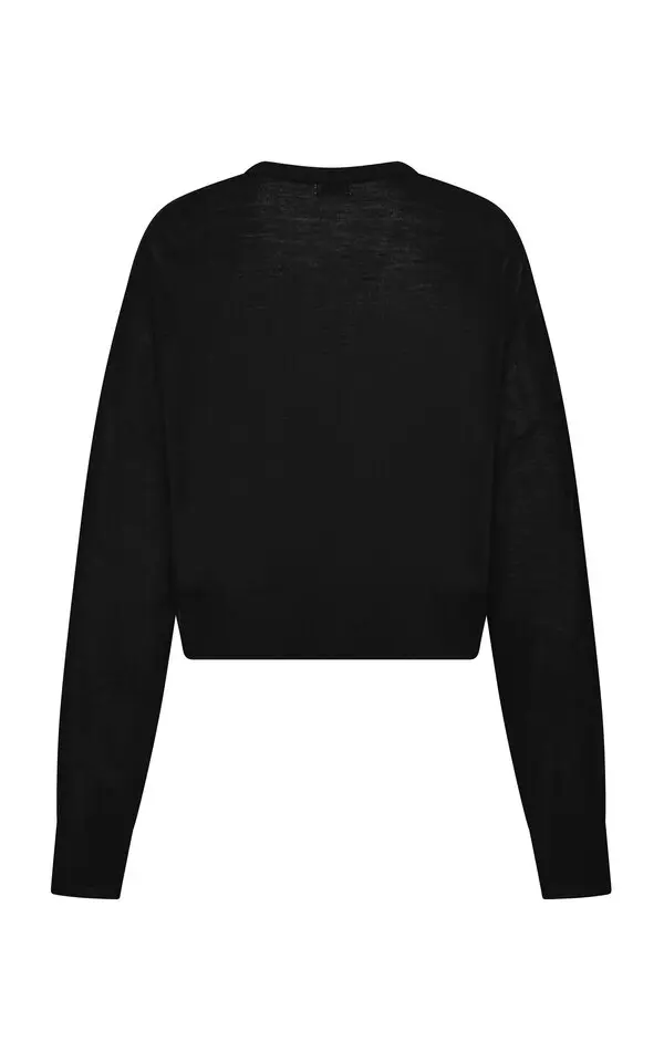 ST. AGNI Superfine Buttoned Merino Wool Cardigan