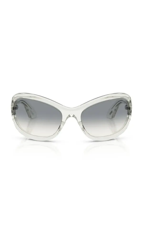 Khaite 1967c Square-frame Acetate Sunglasses