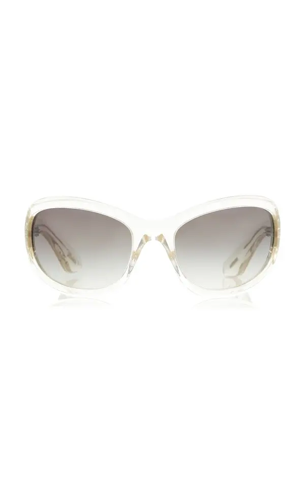 Khaite 1967c Square-frame Acetate Sunglasses - Clear